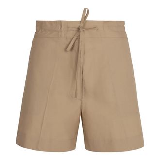 P.A.R.O.S.H. Baumwollshorts mit elastischem Bund - - Shorts - Damen - Beige - S