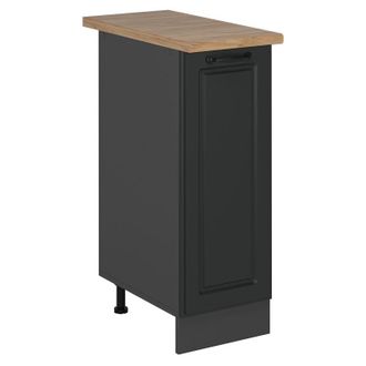 Vicco Apothekerschrank R-Line, Anthrazit Landhaus, 30 cm, ap Eiche