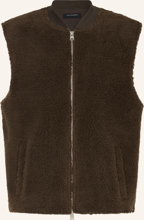 AllSaints Allsaints Teddyfell-Weste Otis gruen