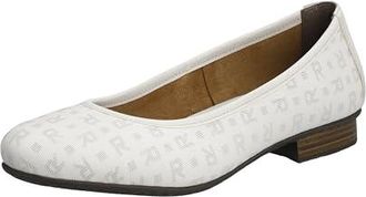 Rieker 51994 Ballerines pour Femme Blanc 41 EU, Blanc., 41 EU