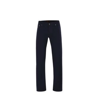 Moorer Homme, Pantalons, Bleu, Taille: W35 Pavel-Sec