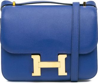 Herm&egrave;s Hobo Bags - Mini Swift Constance 18 - Gr. unisize - in Blau - f&uuml;r Damen