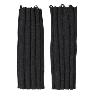 Dolce & Gabbana Homme, Accessoires, Noir, Taille: ONE Size Gants Tricot&eacute;s Sans Doigts en Laine Vierge