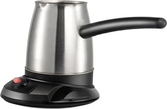 Baoblaze Milageto Espressokocher, 500 ml elektrische t&uuml;rkische Kaffeekanne, Edelstahl-Kaffeekessel, Teekessel mit Henkel, Wasserkocher f&uuml;r Haushalt Caf&eacute; B&uuml;ro, 