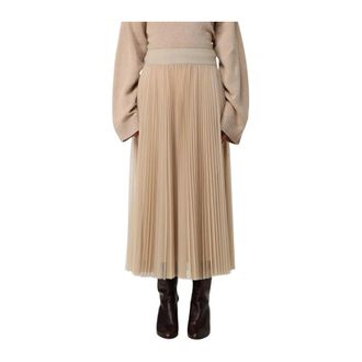 Fabiana Filippi Plissee-Midirock - - Skirts - Damen - Beige - S