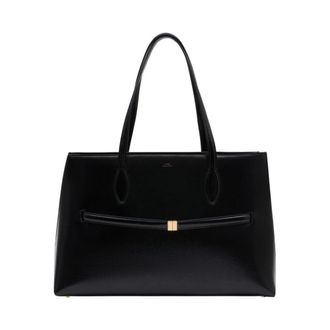 Toteme Naplack Lounge Shopper Bag - - Bags - Damen - Schwarzk - ONE SIZE