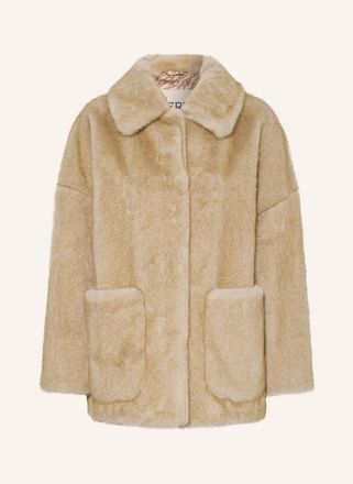 Herno Herno Kunstfell-Jacke beige