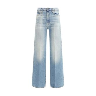 R13 Wide Leg Charlotte Jeans - - Jeans - Damen - Blau - W27