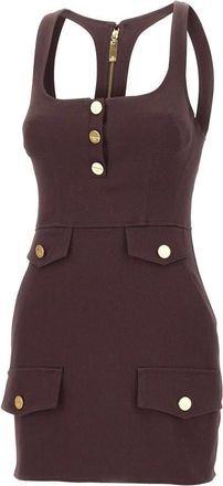 Elisabetta Franchi Femme, Robes, Brun, Taille: 40 FR Elisabetta Franchi Robes Marron