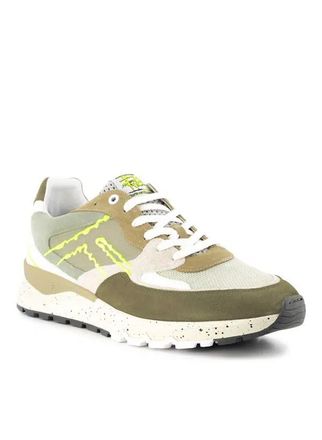 Floris Van Bommel Herren Sneaker gr&uuml;n Velours