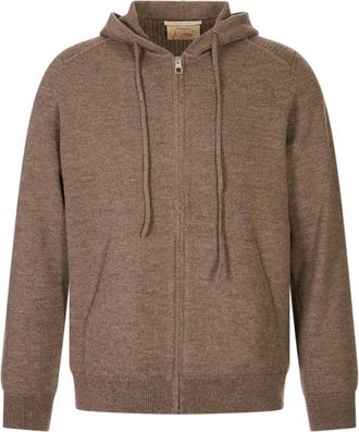 Montecore Kapuzenpullover mit Rei&szlig;verschluss - - Knitwear - Herren - Braun - M