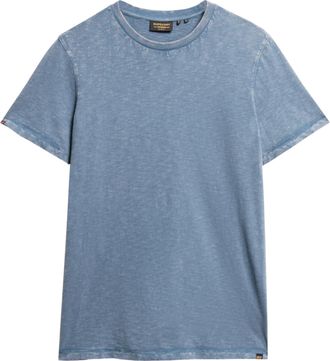 Superdry Unisex Crew Neck Slub Ss T-Shirt Hemd, Blau (Dry Slate Blue), XXL