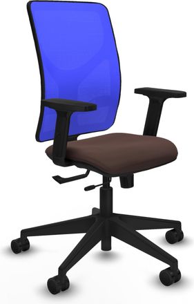 Piqueras y Crespo B&uuml;rostuhl mit 2D-Armlehnen, h&ouml;henverstellbare Lendenwirbelst&uuml;tze, ausgestattet mit Syncro/Translack und Schneideschaum, mit Rollen von 65 mm, Nylon, B