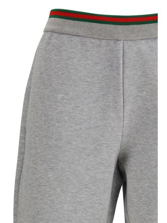Gucci Womens Trousers Cotton Jersey Grey Melange