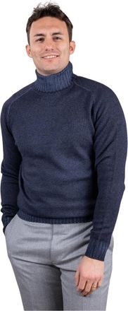 Ferrante Homme, Pulls, Bleu, Taille: M Turtleneck