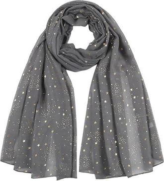 Generic Foulard de polissage, doux et l&eacute;ger, imprim&eacute; floral r&eacute;tro, cache-cou, &eacute;charpe, cadeau, rideaux avec galon fronceur, gris fonc&eacute;, taille unique