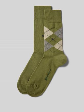 Burlington Socken mit Logo-Applikation im 2er-Pack