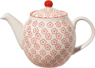 Bloomingville Teekanne Emma, rot, Keramik