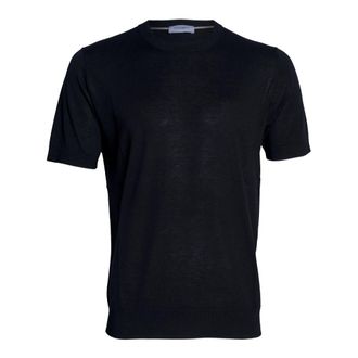 Paolo Pecora Homme, Tops, Noir, Taille: XL T-Shirt Col Rond