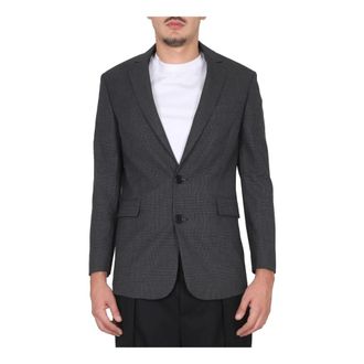 Aspesi Homme, Vestes, Gris, Taille: 2XS Giacca Monopetto Principe di Galles