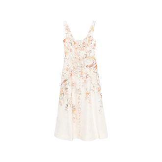 Zimmermann Femme, Robes, Multicolore, Taille: 40 FR Robe Midi Boutonn&eacute;e &agrave; Fleurs