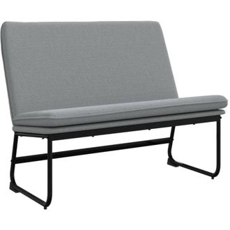 vidaXL Sitzbank Hellgrau 100x75x76 cm Stoff vidaXL