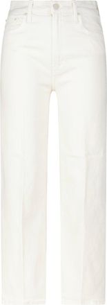 Mother Cropped Straight-Leg Jeans