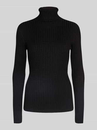 Soyaconcept Rollkragenpullover mit Rippstrickstruktur