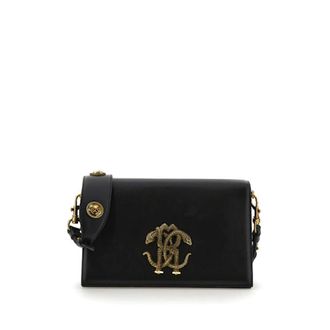Roberto Cavalli Sac &agrave; bandouli&egrave;re Mirror Snake - Femme - Sacs - Noir - Taille: ONE Size