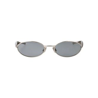 Bottega Veneta Lunettes de soleil ovales - unisex - Accessoires - Gris - Taille: 57 MM