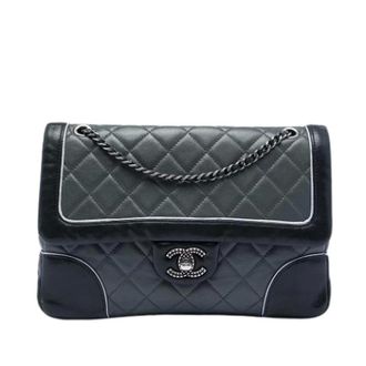 Chanel Sac bandouli&egrave;re vintage doccasion - Femme - Pre-owned - Gris - Taille: ONE Size