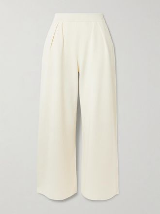 Max Mara Pantalon En Laine &Agrave; Plis Bora - Ivoire