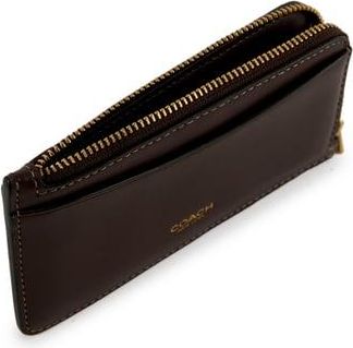 Coach New York Kartenetui mit Reißverschluss in Braun