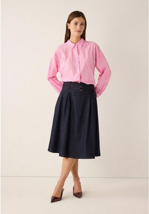 More & More Klassische Bluse bestickte Hemdbluse
