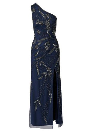 Adrianna Papell Abendkleid Bead Mesh Long Dress Auff&auml;lliges und modernes, elegantes Etuikleid