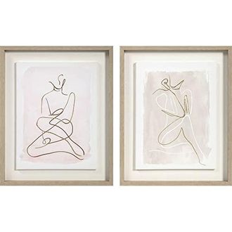 DKD Home Decor Abstrakt (40 x 3 x 50 cm) (2 Stück) (Referenz: S3018119)