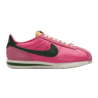 Nike Cortez Sneaker f&uuml;r Damen, Wildleder (Pink/Gr&uuml;n)