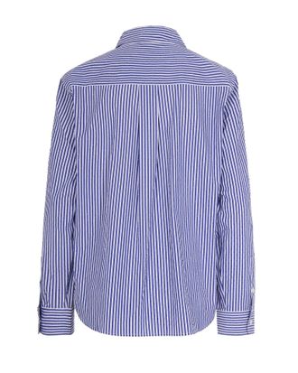 P.A.R.O.S.H. Womens Shirt Riga Strass Bluette Print Cotton