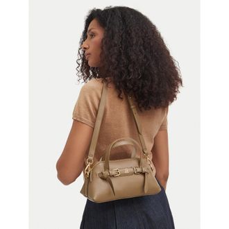 Tommy Hilfiger Handtasche Tommy Hilfiger Th Buckle Mini AW0AW19034 Beige