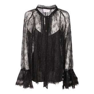 Ermanno Scervino Chemise - Femme - Blouses et Chemises - Noir - Taille: 38 FR