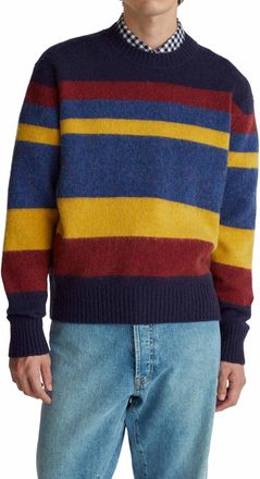 Benetton Herren Maglia G/C M/L 103mk10ar Pullover, blau, XX-Large