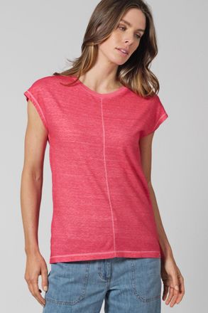 Hempage Hempage Damen vegan T-Shirt Ziern&auml;hte Magnolia Rosa