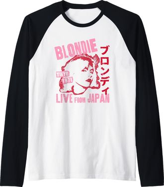 Blondie Live from Japan Flyer Vintage Band Raglan