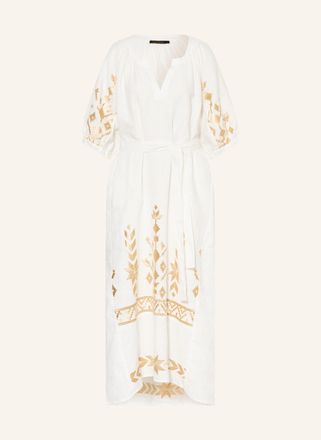 Greek Archaic Kori Strandkleid Ios Aus Leinen Mit 3/4-Arm weiss