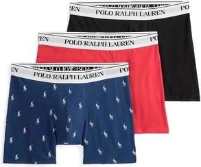 Polo Ralph Lauren Lot de 3 boxers en coton m&eacute;lang&eacute;