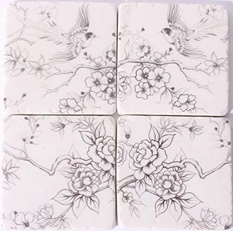 La Finesse Lafinesse Steinuntersetzer f&uuml;r hei&szlig; oder kalt - Em7098, Steingut