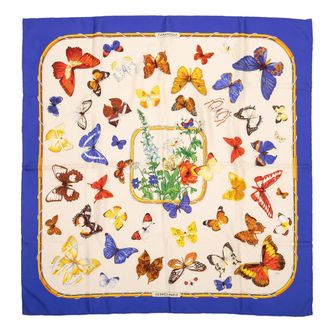 Herm&egrave;s T&uuml;cher & Schals - Scarf - Gr. unisize - in Blau - f&uuml;r Damen