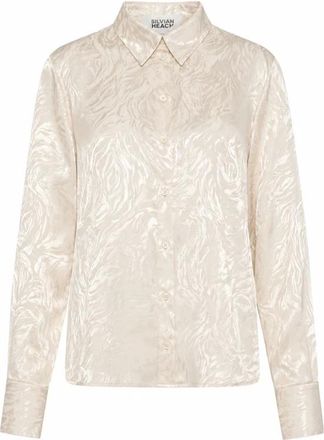 Silvian Heach Femme, Blouses et Chemises, Blanc, Taille: 38 FR Mines Shirt