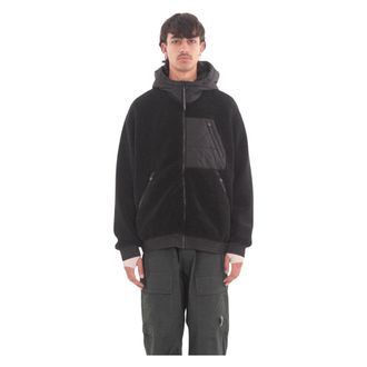 KRAKATAU Homme, Vestes, Noir, Taille: M Veste Sherpa &agrave; Capuche Peebles