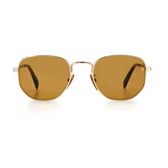 Eyewear by David Beckham Sechseckige Metallsonnenbrille - - Accessories - Herren - Gelb - ONE SIZE